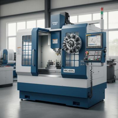 China VMC-855HL CNC VMC Machine with 2.8 Seconds Tool Change Time, 24 Tools Magazine, and Fanuc 0i MF Control System for sale