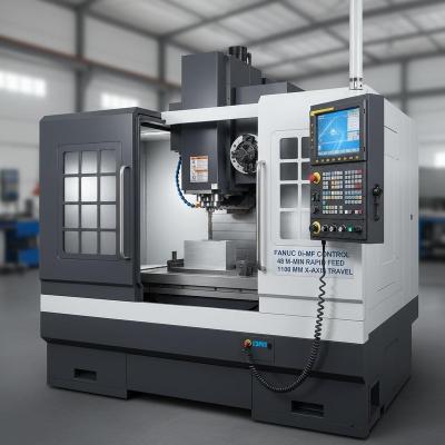 China Fanuc 0i-MF Controlled VMC Machine with 48 M/min Rapid Feed Rate and 1100 Mm X-Axis Travel for Precision Milling for sale
