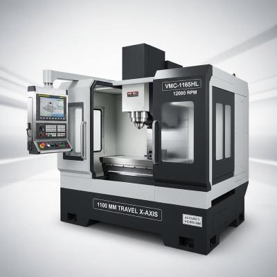 China VMC-1165HL High Speed VMC Machine with 1100 Mm Travel X-Axis, 12,000 RPM Spindle Speed, and ±0.005 Mm Accuracy for sale