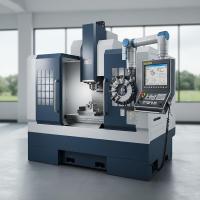 China High Speed VMC Machine with 1-10000mm/min Cutting Feed Speed and FANUC 0i-MF Control System featuring 24-Tool Magazine Capacity for sale