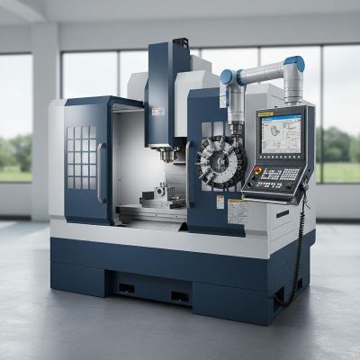 China High Speed VMC Machine with 1-10000mm/min Cutting Feed Speed and FANUC 0i-MF Control System featuring 24-Tool Magazine Capacity for sale