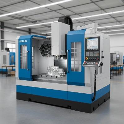 China High Speed CNC VMC Machine with FANUC 0i-MF Control System and 20000/20000/12000mm/min Rapid Speed for 1500 X 750 Mm Workpieces for sale