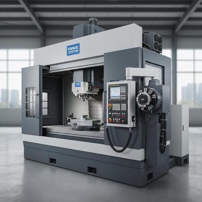 China Heavy Duty Gantry Machining Center with FANUC System for High Precision Double Column Bridge Mill for sale