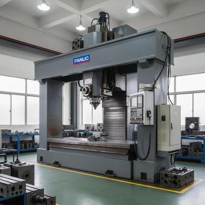 China GLM-2016HL Gantry Machining Center with FANUC System High Precision Double Column Bridge Mill for Large Molds for sale