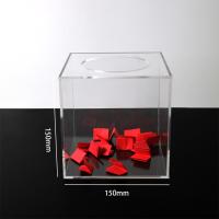China Virgin PMMA Acrylic Storage Box Cosmetic Display Boxes Customized Design for sale