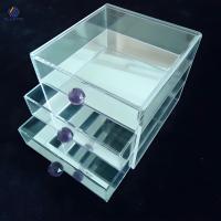 China High Transparency Acrylic Clear Storage Boxes Customized Organiser Box for sale