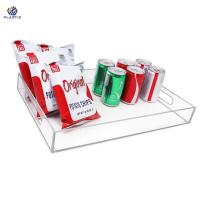 China Customized Clear Acrylic Organizer Tray , Virgin PMMA Stacking Acrylic Trays for sale