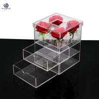 China OEM Logo Acrylic Makeup Organizer Box Modern Design Acrylic Organiser Box for sale