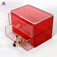 China Rectangular Shape Stackable Acrylic Storage Box For Jewelry Customizable for sale