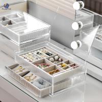 China Rectangular Shape Stackable Acrylic Storage Box For Jewelry Customizable for sale