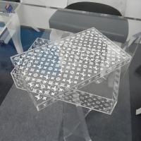 China Customimzed Logo Acrylic Storage Box , Virgin PMMA Acrylic Makeup Organizer Box for sale