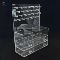 China Handmade Acrylic Storage Box Stackable Space Saving Acrylic Plastic Storage Containers for sale