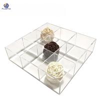 China Handmade Acrylic Storage Box Stackable Space Saving Acrylic Plastic Storage Containers for sale