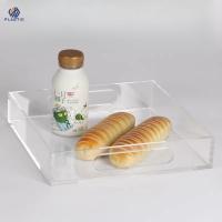 China PMMA Material Acrylic Tray Organizer Scratch Resistant Acrylic Serving Tray OEM for sale