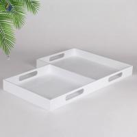 China 100% PMMA Waterproof Acrylic Desk Organizer Tray for Storage for sale