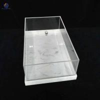 China 100% Virgin PMMA Transparent Acrylic Display Boxes Acrylic Food Display Case for sale
