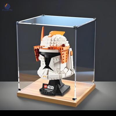 China Clear Perspex Acrylic Display Box Tabletop Acrylic Case For Figures OEM Service for sale