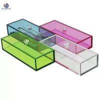 China Rectangular Transparent Acrylic Food Display Box Easy Assemble For Super Mall for sale