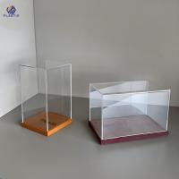 China Clear Acrylic Display Boxes For Collectibles Showcase Acrylic Box Scratch Resistant for sale