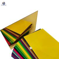 China Gold Mirror Acrylic Sheet 4ft X 8ft Size Perspex Mirror Panels OEM for sale