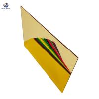 China Gold Mirror Acrylic Sheet 4ft X 8ft Size Perspex Mirror Panels OEM for sale