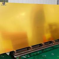 China 1.2g/cm3 Customizable Gold Mirror Acrylic Sheet For Wall Decorative for sale