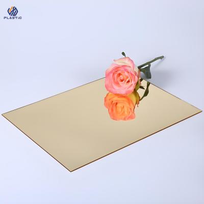 China 100% Virgin PMMA Acrylic Mirror Sticker Logo Printed High Scratch Resistance for sale