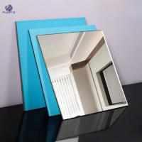China Gold Silver Acrylic Mirror Sheet 0.8mm 0.6mm 1.0mm Thick Covered With PE Film for sale