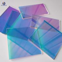China Highly Resilient Rainbow Acrylic Sheet Heat Resistance Iridescent Plexiglass Sheet for sale