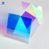 China Highly Resilient Rainbow Acrylic Sheet Heat Resistance Iridescent Plexiglass Sheet for sale