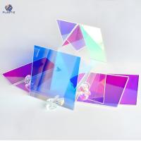 China High Glossiness Iridescent Acrylic Panel , Acrylic Rainbow Sheet Impact Resistance for sale