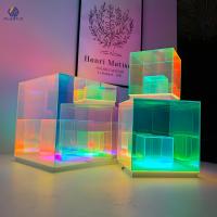 China Multi Coloured Acrylic Stand Clear Acrylic Pedestal Stands Modern Luxury Style for sale