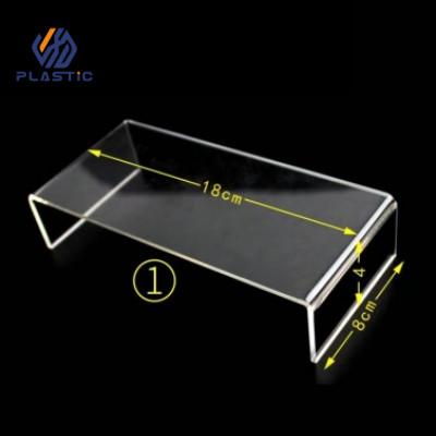 China Convenient Clear Acrylic Display Stands Polishing Surface Lightweight OEM Logo for sale