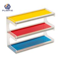 China Customized Design Polishing Acrylic Stand Acrylic Display Shelf Easy Maintenance for sale