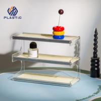 China Customized Design Polishing Acrylic Stand Acrylic Display Shelf Easy Maintenance for sale