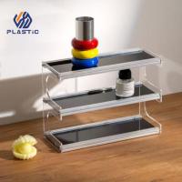 China Customized Design Polishing Acrylic Stand Acrylic Display Shelf Easy Maintenance for sale