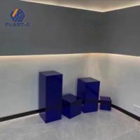 China Weather Resistance Acrylic Pedestal Stand Perspex Display Stand Multi Colored for sale