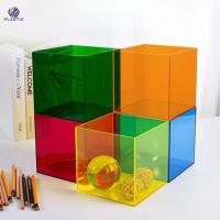 China Weather Resistance Acrylic Pedestal Stand Perspex Display Stand Multi Colored for sale