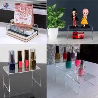 China White Or Black Color Acrylic Riser Display Stand Acrylic Display Rack With Logo for sale