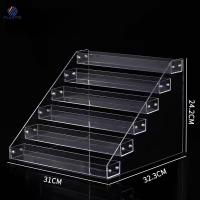 China 100% Virgin PMMA Acrylic Stand Acrylic Riser Display Shelf For Mall Merchandising for sale