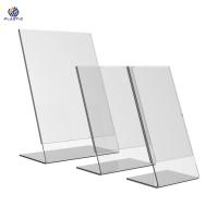 China 100% Virgin PMMA Acrylic Sign Holder Table Top With Custom Logo Modern Style for sale