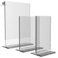 China 100% Virgin PMMA Acrylic Sign Holder Table Top With Custom Logo Modern Style for sale