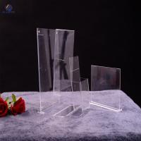 China Double Sided Freestanding Acrylic Poster Holder A4 For Advertising Custom Style for sale
