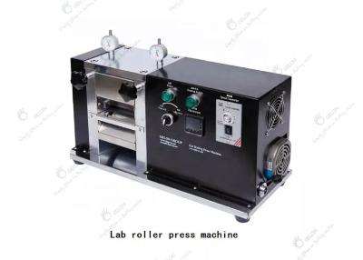 China Compact Electrode Roll Press Machine with Precise Temperature Control Adjustable Roller Gap and Hard Chrome Plated Rollers for sale