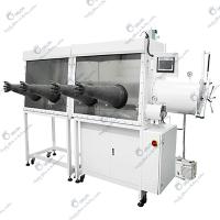 China Gelon Single-Side Double Workstation Glove Box with <1ppm H₂O/O₂ Inert Atmosphere, Stainless Steel 304 Construction, and PLC Control for Battery R&D for sale
