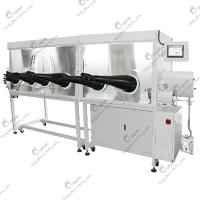 China Gelon Single-Side Double Workstation Glove Box with <1ppm H₂O/O₂ Inert Atmosphere, Stainless Steel 304 Construction, and PLC Control for Battery R&D for sale
