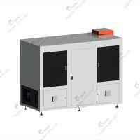 China Automatic Pouch Forming Machine with SUS304 Stainless Steel, CCD Vision Inspection, and FFU Clean Air Enclosure for Lithium Battery Electrode Assembly for sale