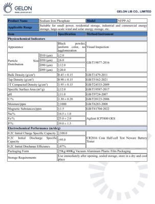 China NFPP Sodium Iron Ortho-Pyrophosphate Cathode Material for Sodium-ion Batteries with Long Cycle Life, High Safety, and High Capacity for sale