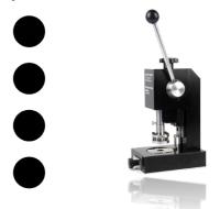 China Gelon GN-CP20 Manual Coin Cell Punching Machine with SKD11 Material CR2032 Standard and 300Kg Manual Pressure for Lithium Battery Research for sale