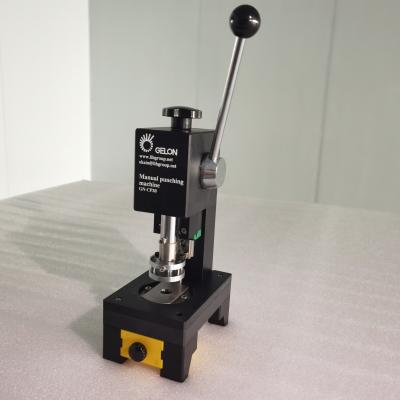 China Gelon GN-CP20 Manual Coin Cell Punching Machine with SKD11 Material CR2032 Standard and 300Kg Manual Pressure for Lithium Battery Research for sale